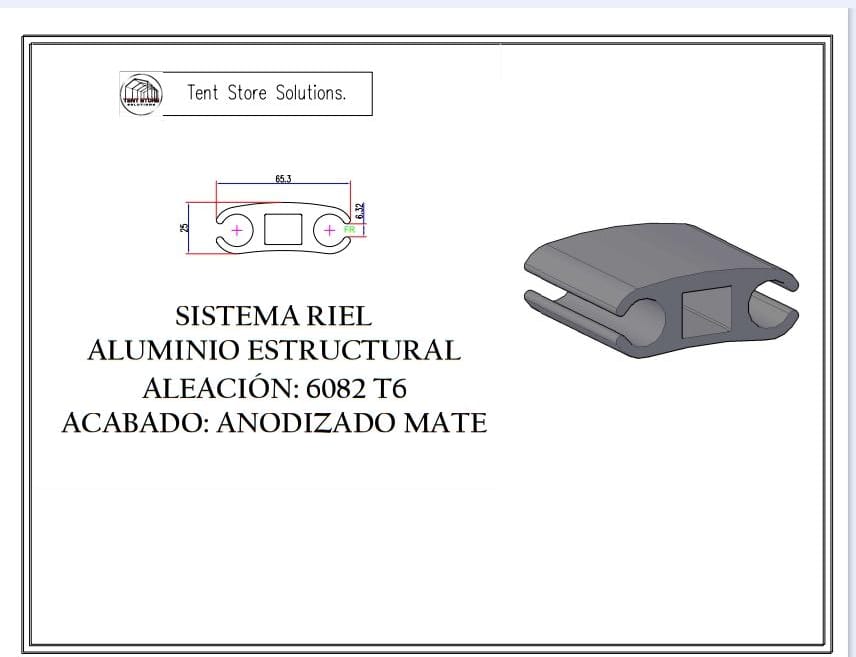 Perfiles de Aluminio - Tent Store Solutions